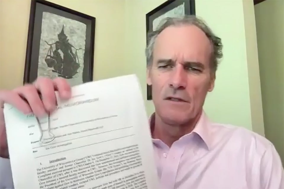 University of Wisconsin chancellor Joe Gow was fired for adult videos ...