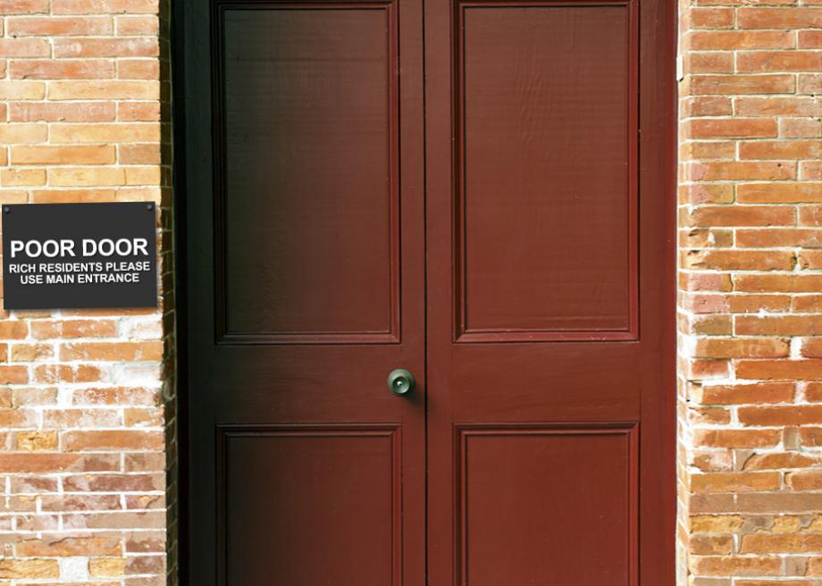Poor doors in London and New York City housing developments segregate ...