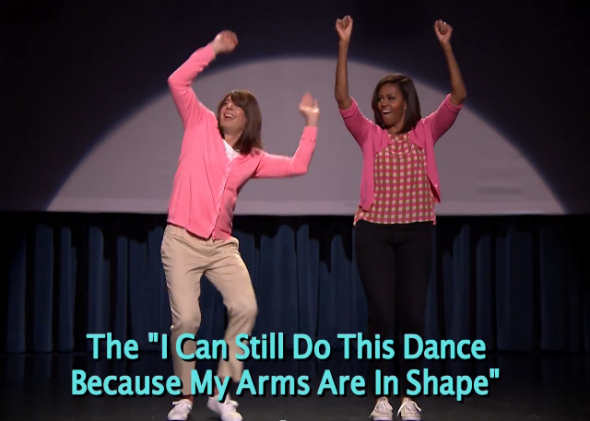 Michelle Obama and Jimmy Fallon: Watch “Evolution of Mom Dancing Part 2 ...