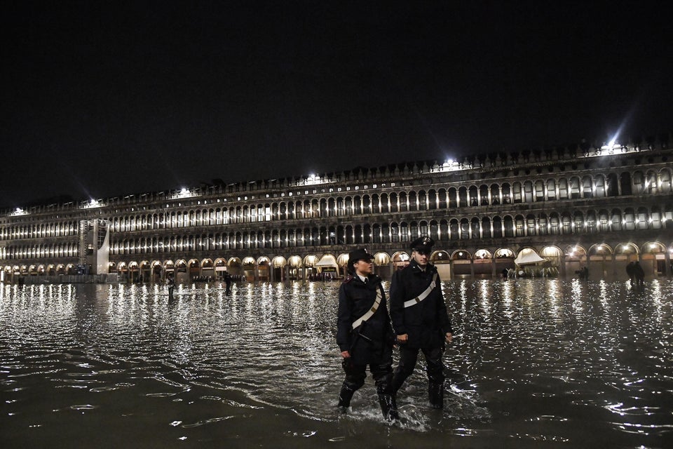 Extraordinary scenes of Venice underwater after historic flood in Italy.