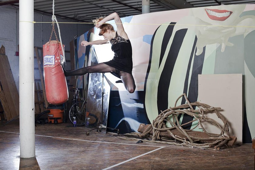 Alex Wein photographs residents of Baltimore’s Copycat building.