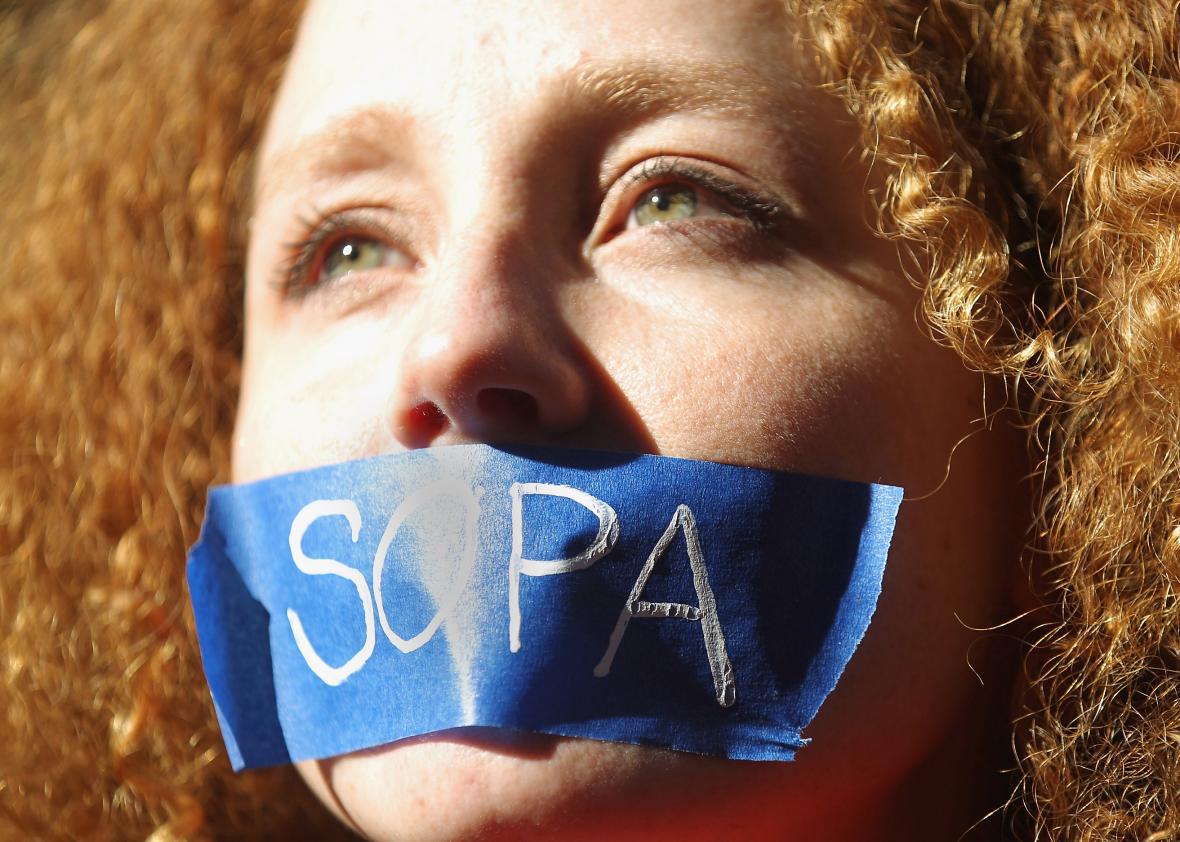 The fifth anniversary of the SOPA-PIPA protest internet blackout.