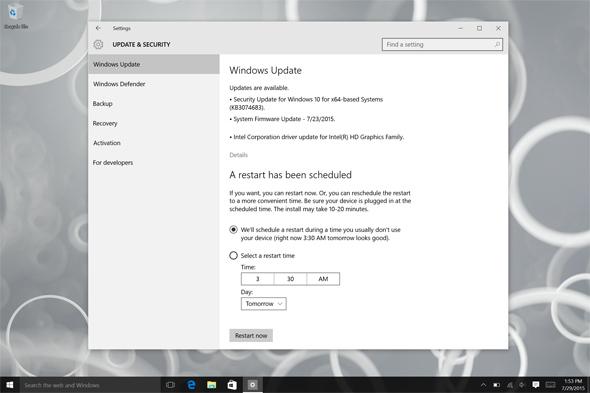 Windows will incrementally update instead of having large new releases.