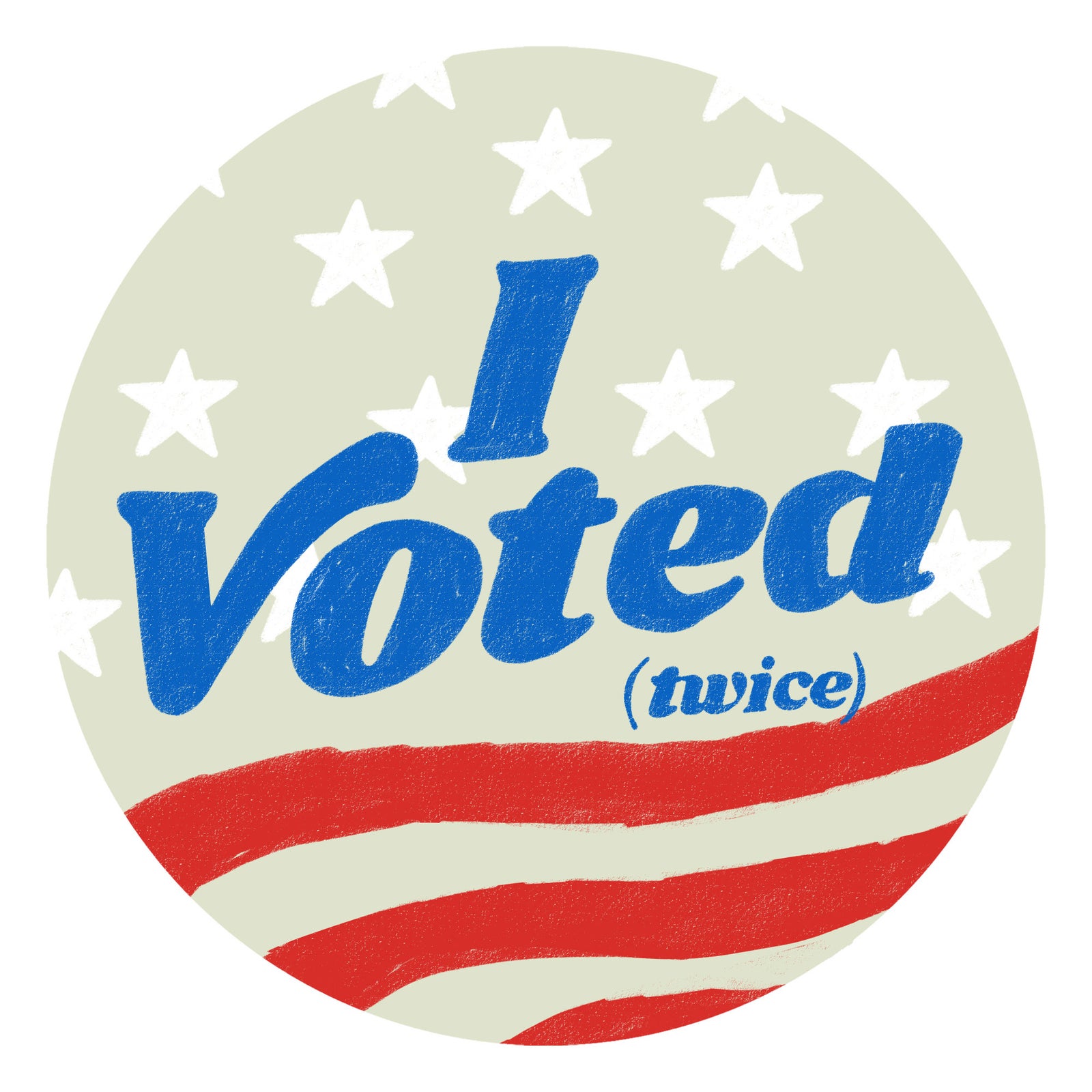 Election 2024: Donald Trump vs. Kamala Harris custom “I Voted” stickers.