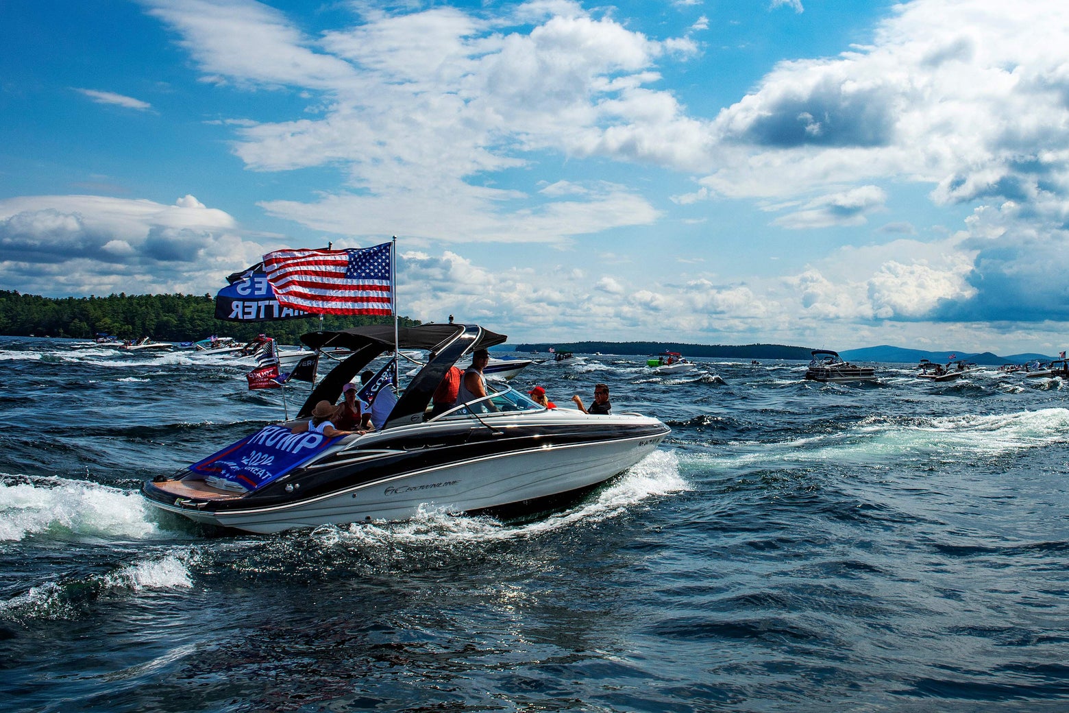 Five boats sink during pro-Trump parade in Texas.