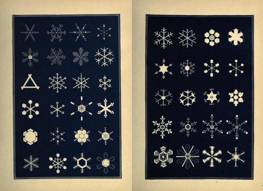 History of snow: Victorian appreciation of snowflake shapes.
