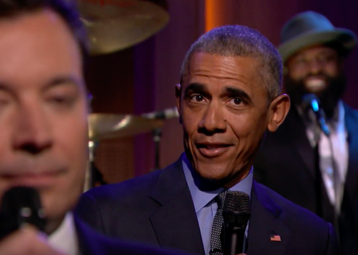 Barack Obama slow jams the news with Jimmy Fallon, slams Trump (VIDEO).