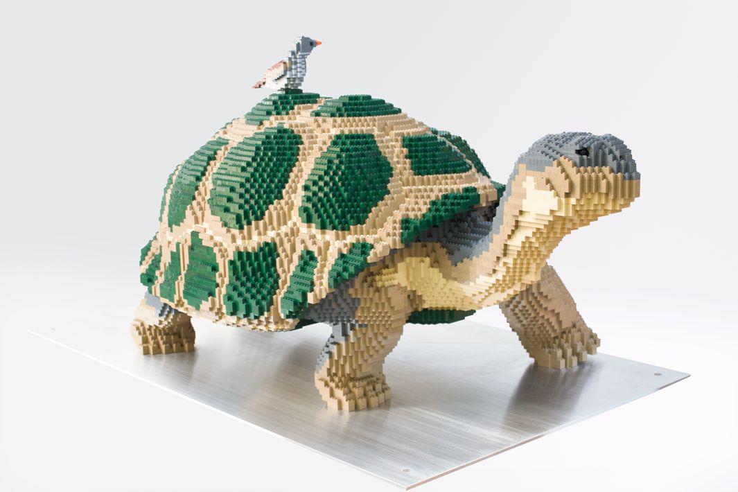 Sean Kenney’s Nature Connect Lego animal sculptures are featured in ...