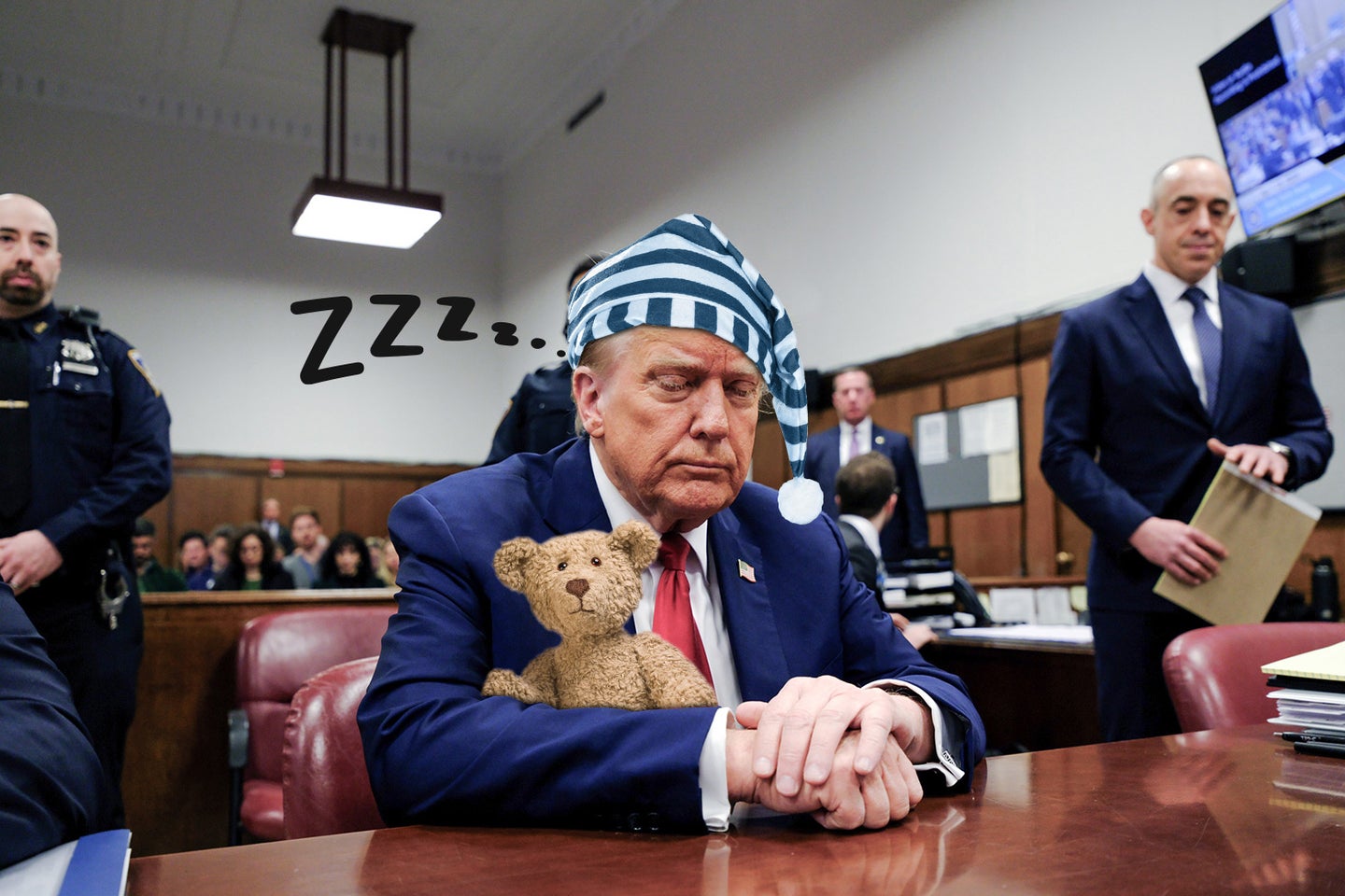 Why does Trump keep falling asleep in court?