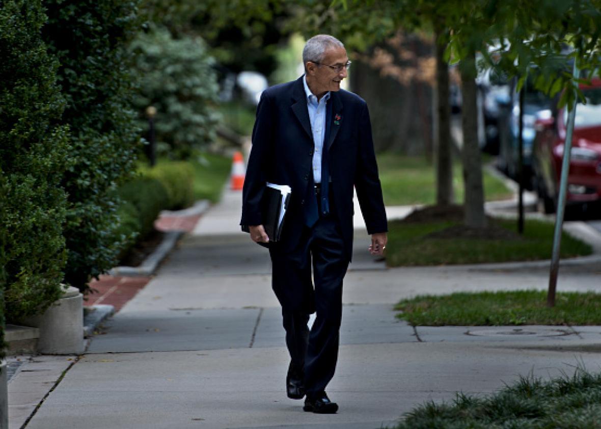 Hacked John Podesta email lists VP candidates by race.