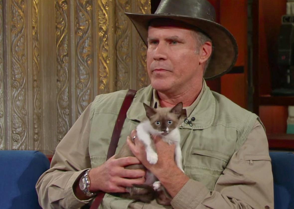 Will Ferrell makes Stephen Colbert crack on Late Show as an “exotic ...