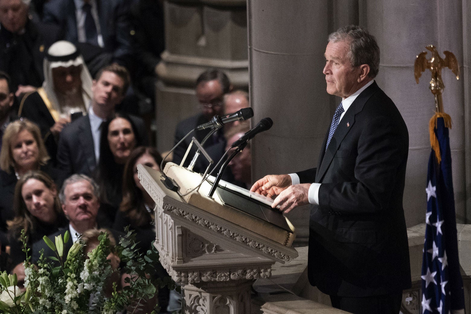 The eulogies at George H.W. Bush’s funeral.