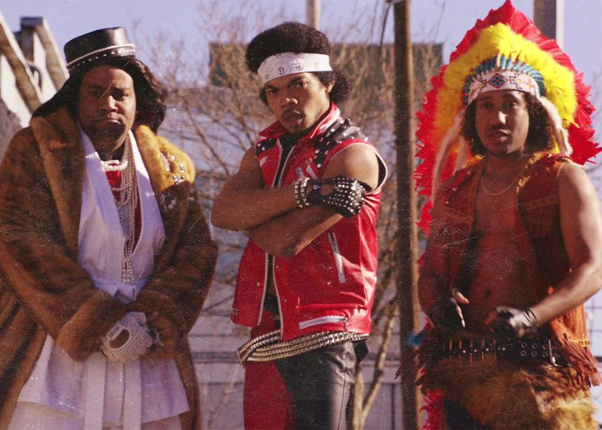 SNL presents archival footage of rap pioneers the Soul Crush Crew.