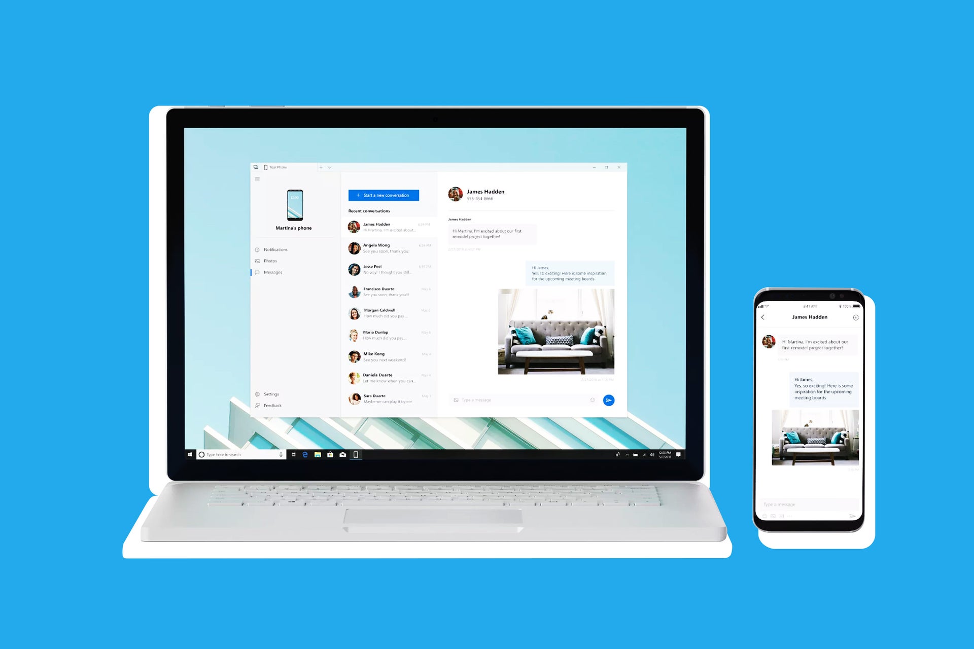 Microsoft’s Your Phone app will make iPhone and Android owners happy.