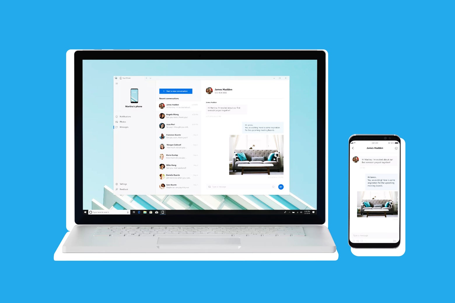 Microsoft’s Your Phone app will make iPhone and Android owners happy.