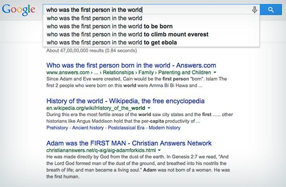 Google autocomplete: Not as weird, dark, or fun as it used to be.