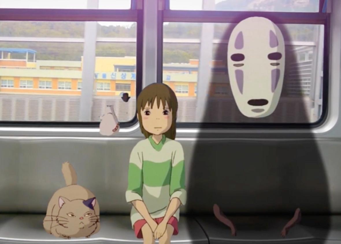 Studio Ghibli characters out in the real world (VIDEO).