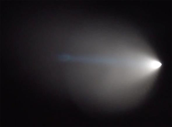 California mystery light: Trident missile test seen by thousands.
