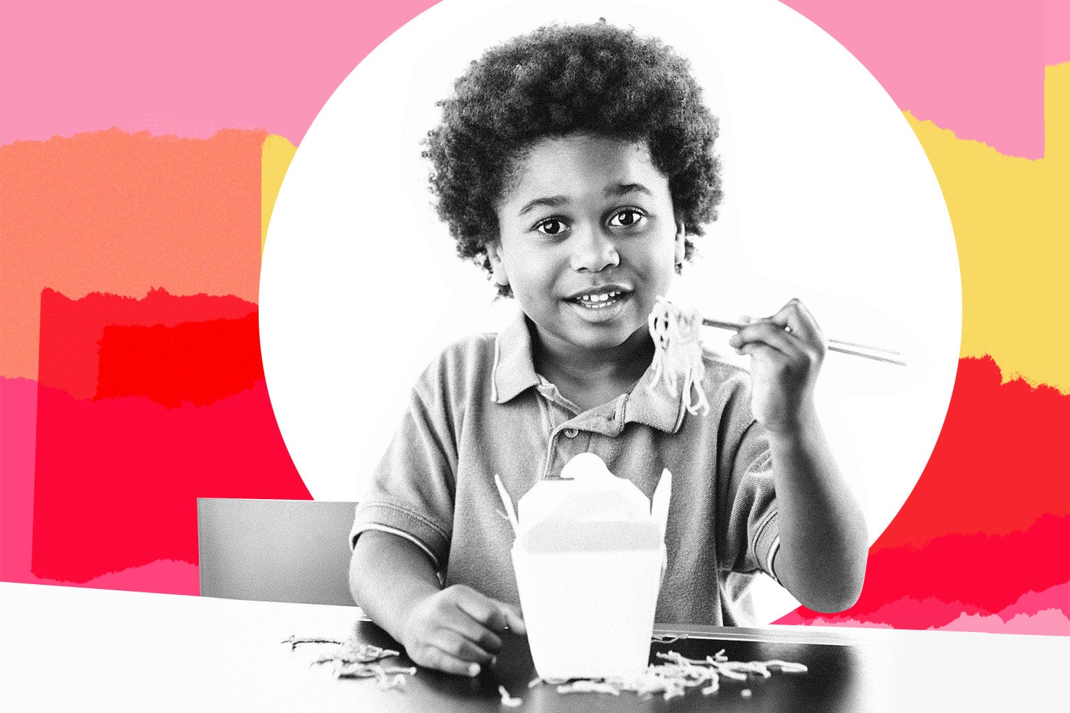 Parenting advice column about a kid who takes forever to eat.