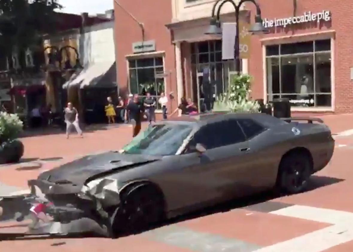 Driving into crowds of protesters was a right-wing fantasy long before ...