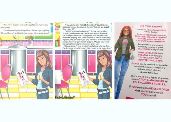 Mattel’s Game Developer Barbie is fantastic.
