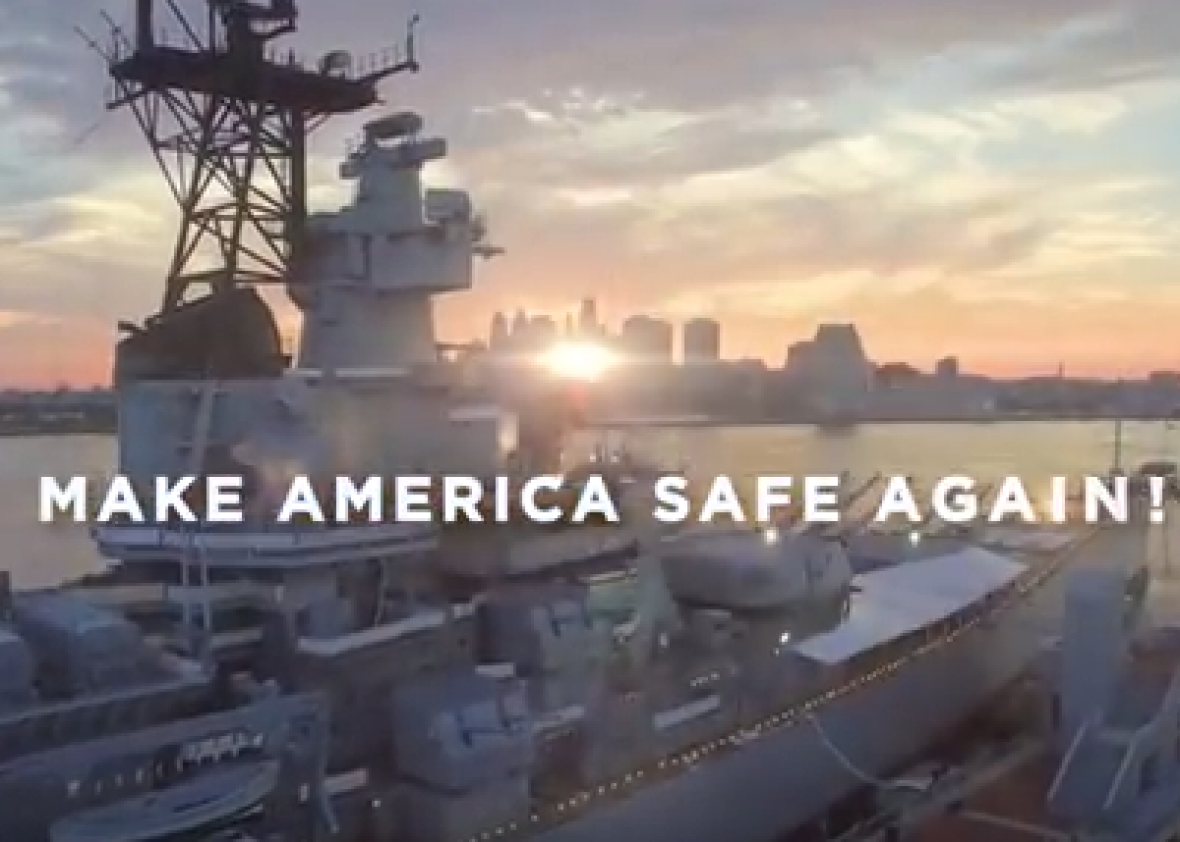 Donald Trump airs first general election campaign ad.