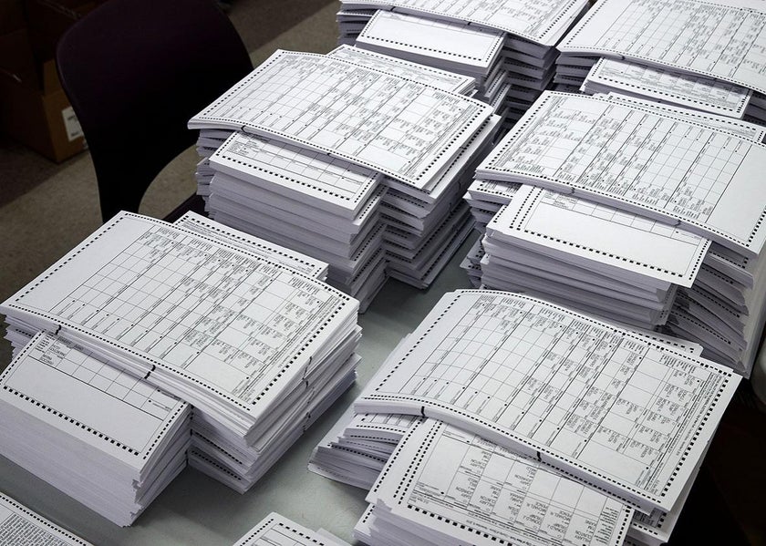 How did they count ballots before voting machines?