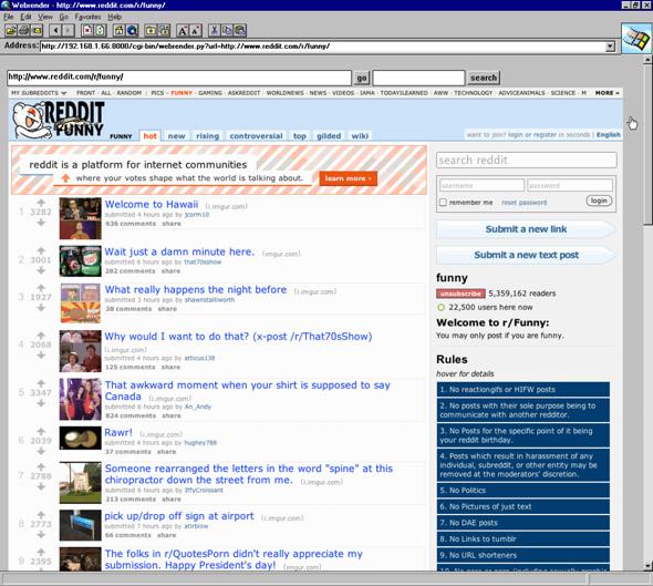 Enjoy today's modern Internet on retro browsers like Netscape and ...