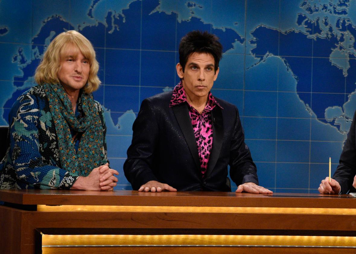 Zoolander and Hansel stopped by Weekend Update to critique candidates ...