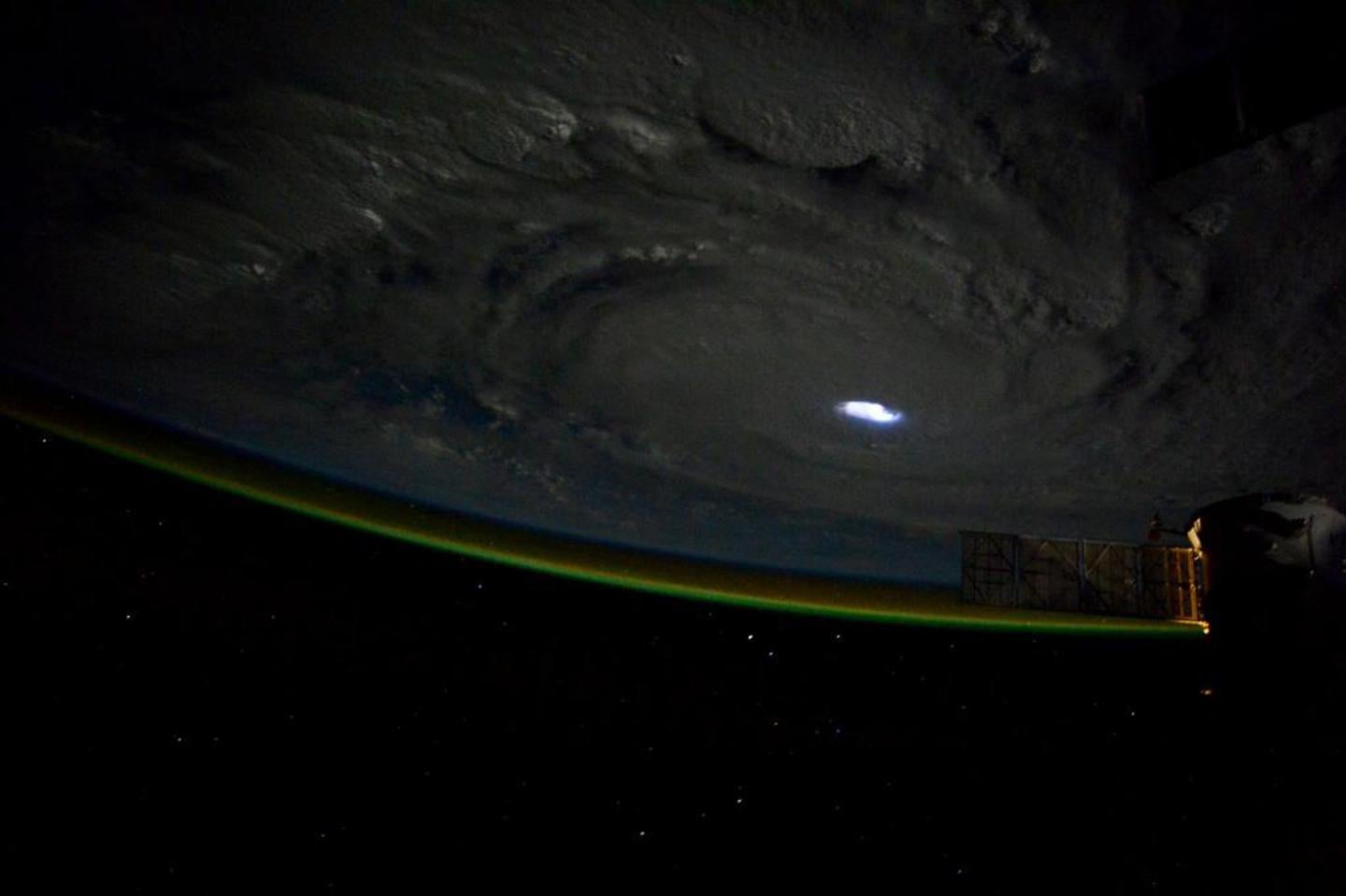 Bansi: Tropical cyclone seen from space.