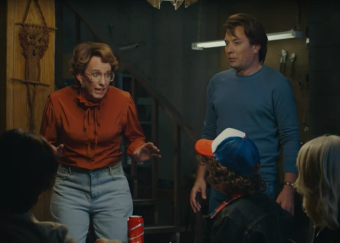 Barb's Stranger Things return is spoofed by Jimmy Fallon in a Tonight ...