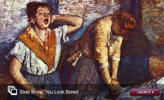 Fascinating paintings of boredom.