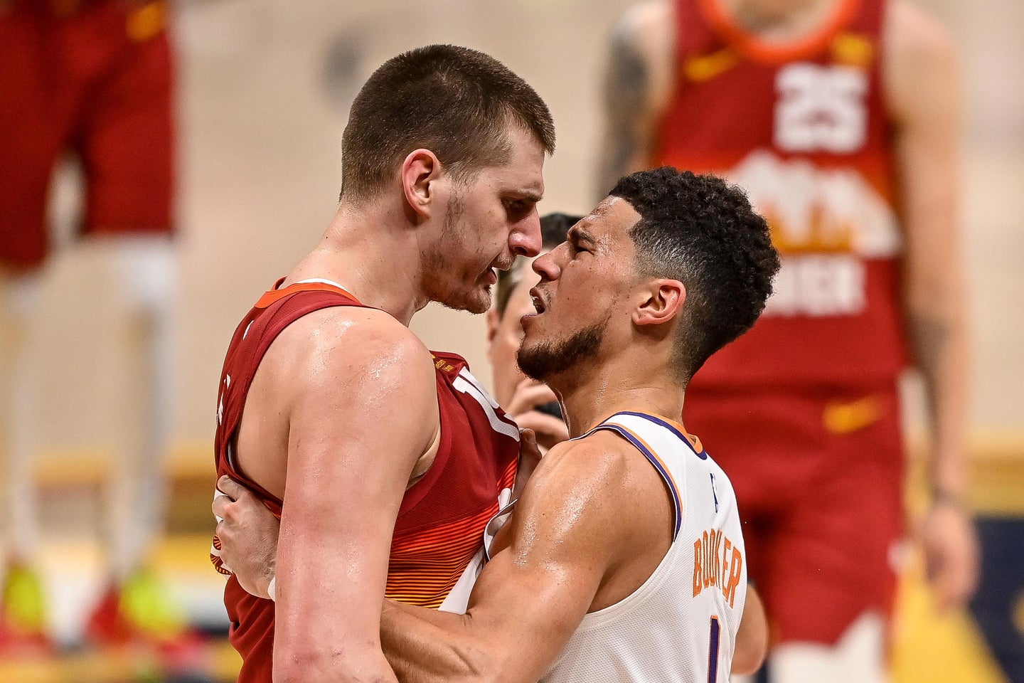 Best photo of the week: NBA players almost kissing.