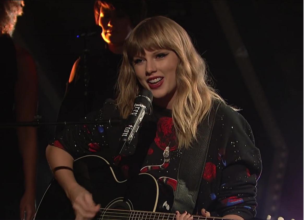 Watch Taylor Swift’s acoustic version of “Call It What You Want.”