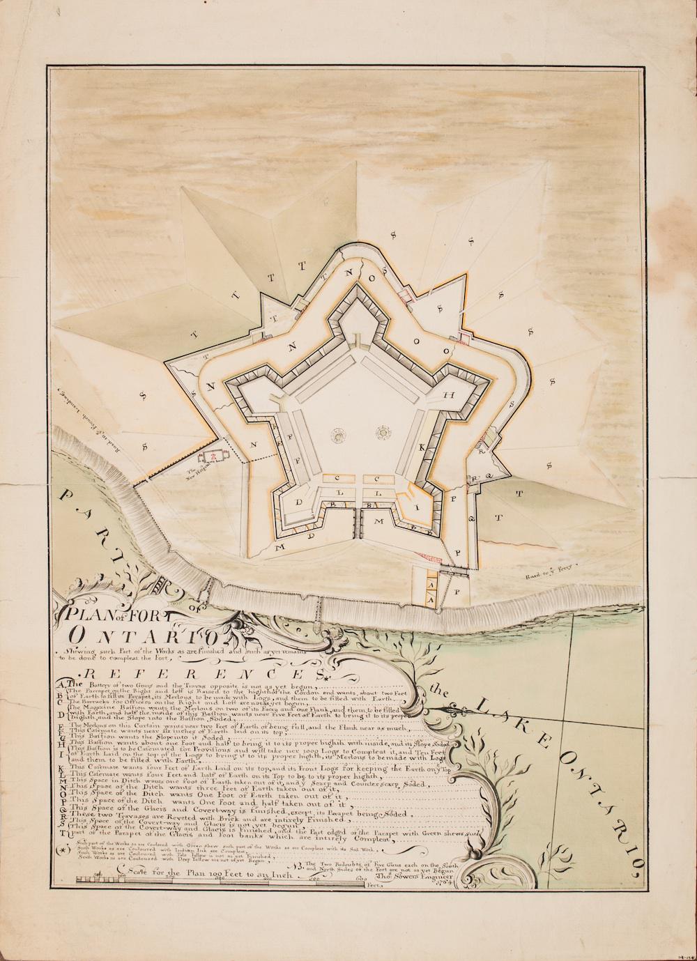 History of fortifications: British forts in the American colonies.