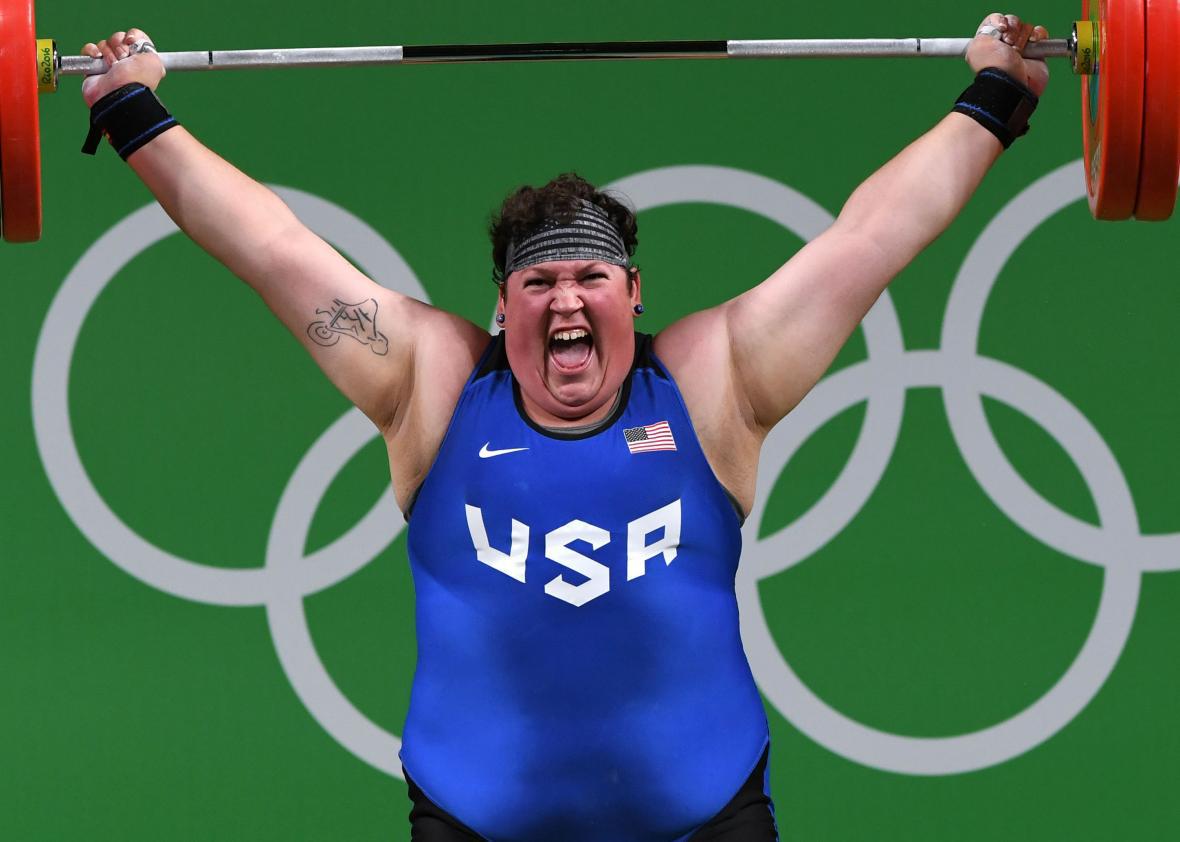 A tribute to Olympic weightlifters’ faces at the Rio Games (VIDEO).