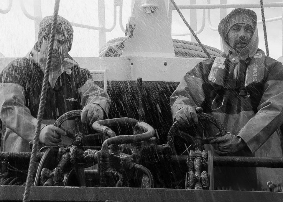 Brexit seen from the deck of a Scottish fishing trawler.