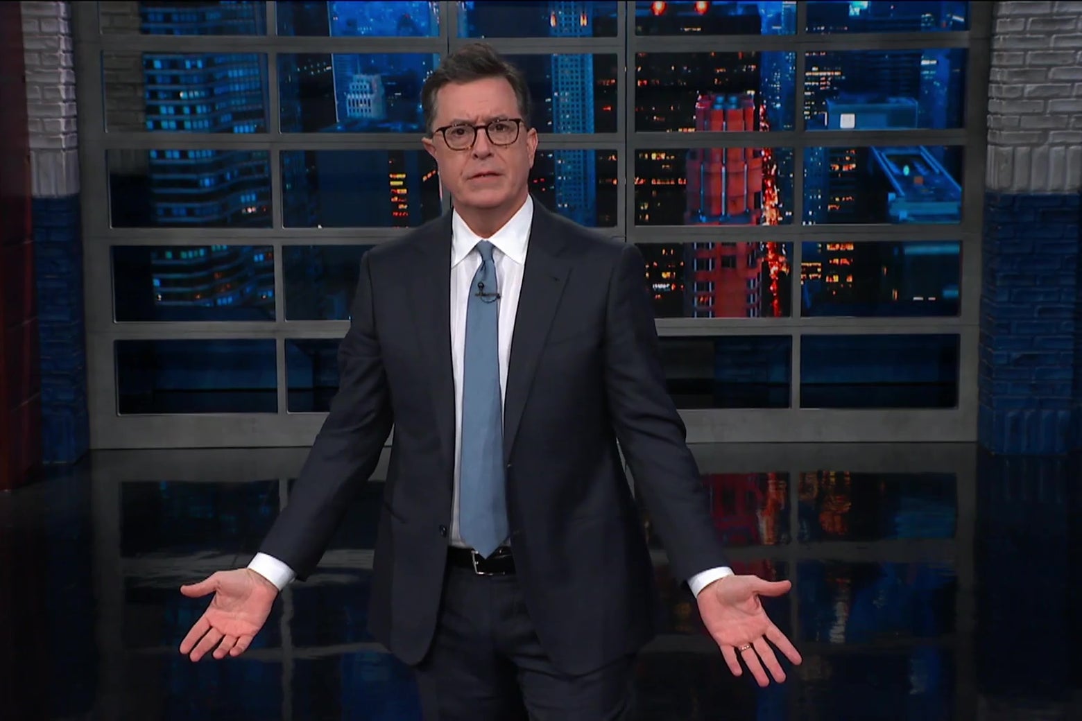 Watch Stephen Colbert deliver some good news for a change.