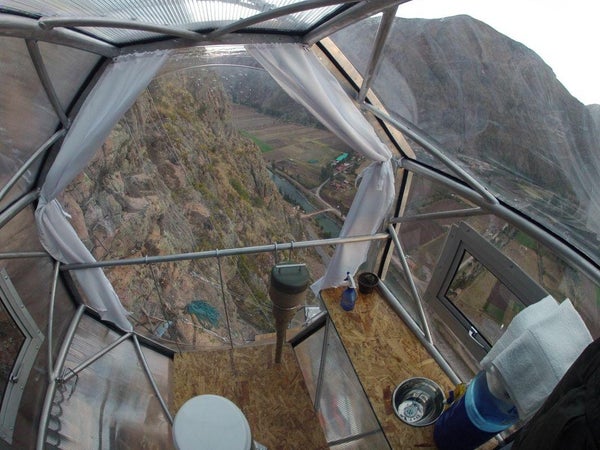 Skylodge Adventure Suites are sleeping pods attached to a mountain ...