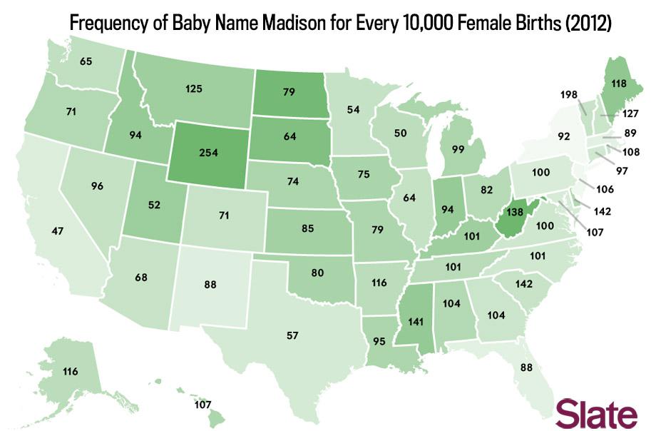 Baby name map: New Yorkers don’t call their babies Brooklyn.
