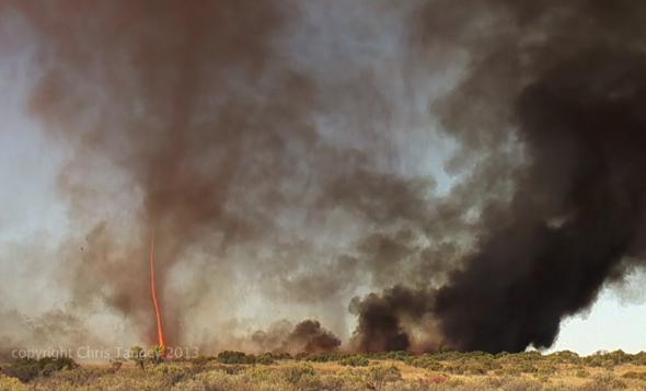 Volcano tornado: Video of a vortex spawned by the Iceland eruption.