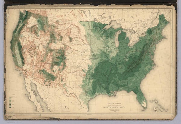 History of American Forests: Tree maps made for 1884 census.