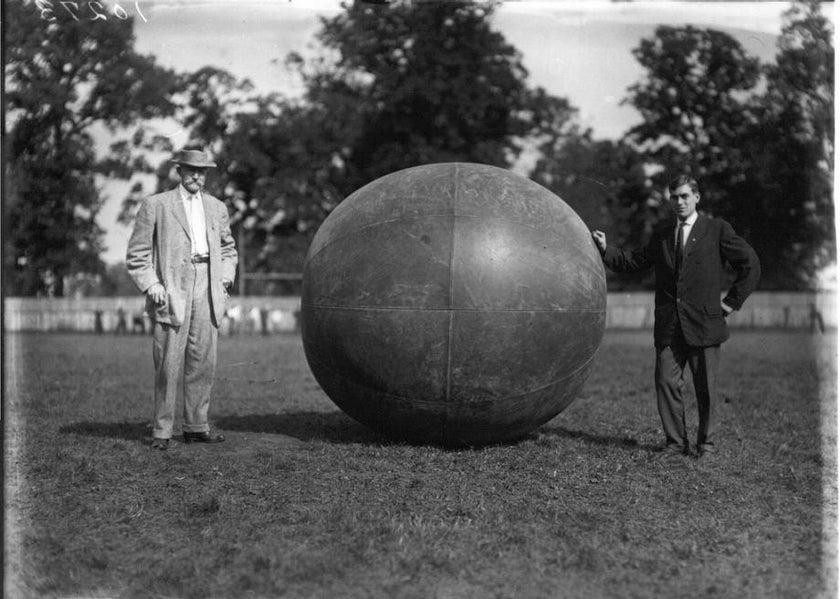 The sport "pushball" was invented specifically to be amusing to ...