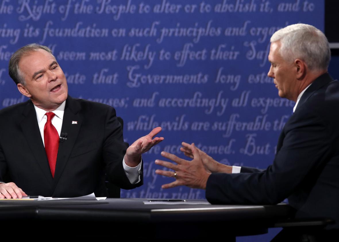 Watch the vice presidential debate in two minutes (VIDEO).