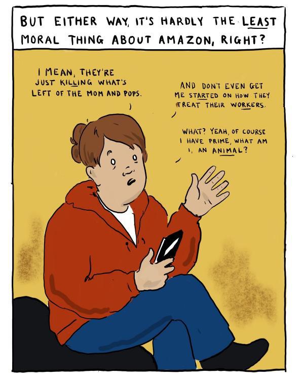 Comic about scam artists who bedevil Amazon sellers.